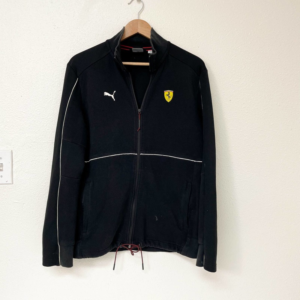Mens Puma X Ferrari Full Zip Ribbed Track Jacket Size… - Gem